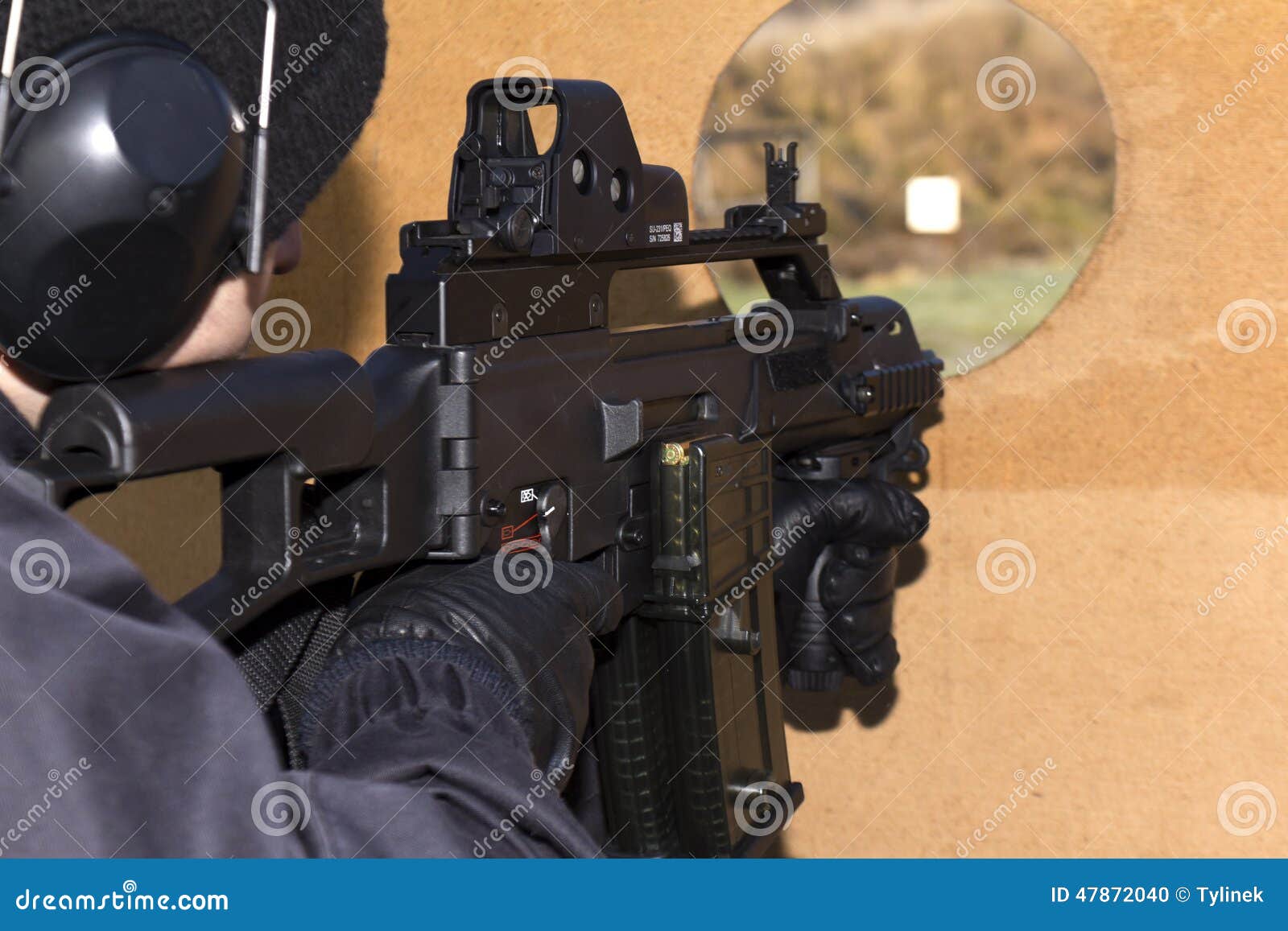 Shooter stock photo. Image of people, targeting, rifle - 47872040