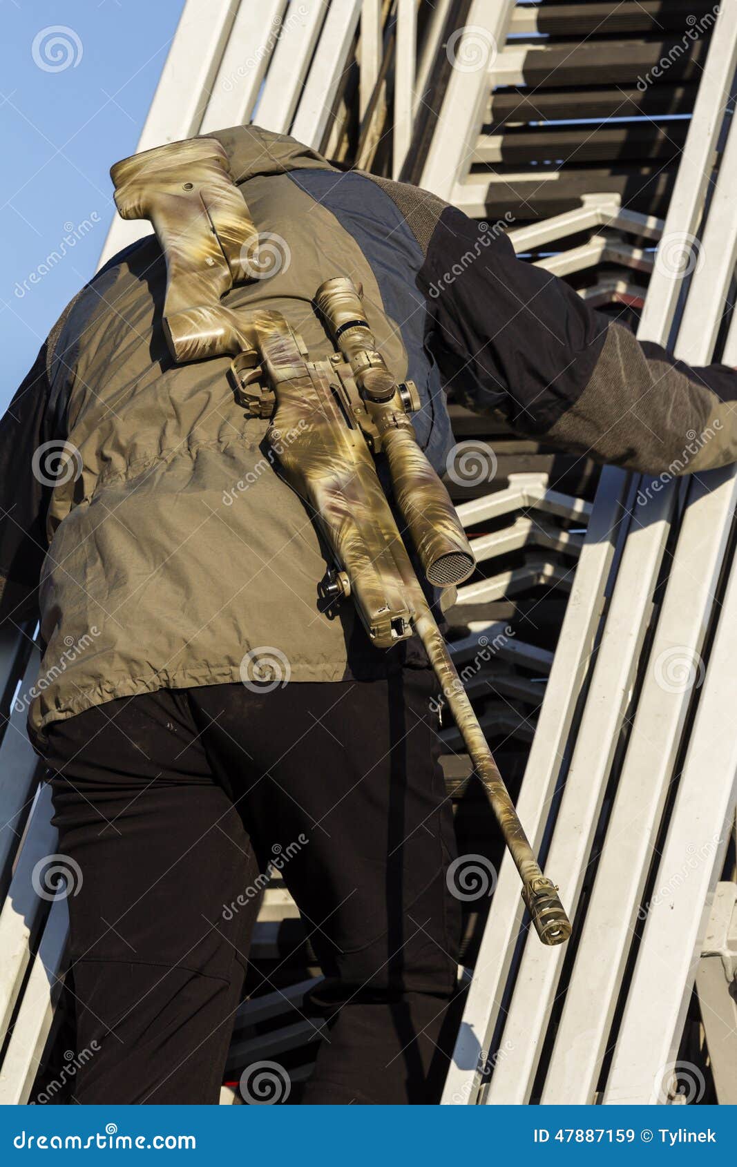 Shooter stock image. Image of sport, nature, sniper, rifles - 47887159