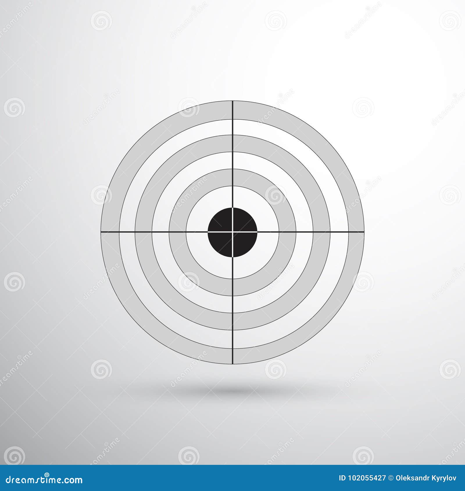 Printable target stock vector. Illustration of darts - 102055427