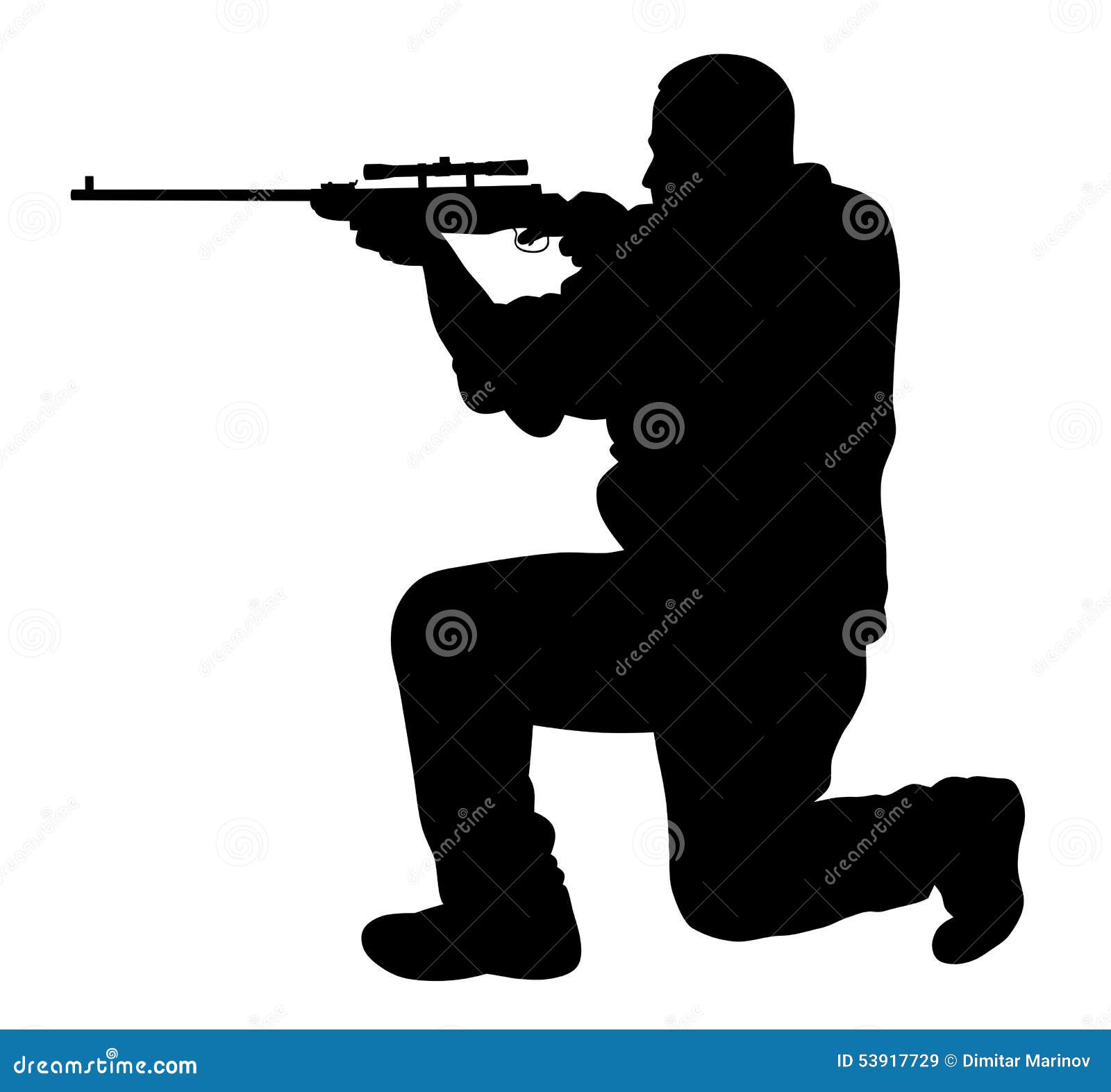 Sniper Silhouette Prone
