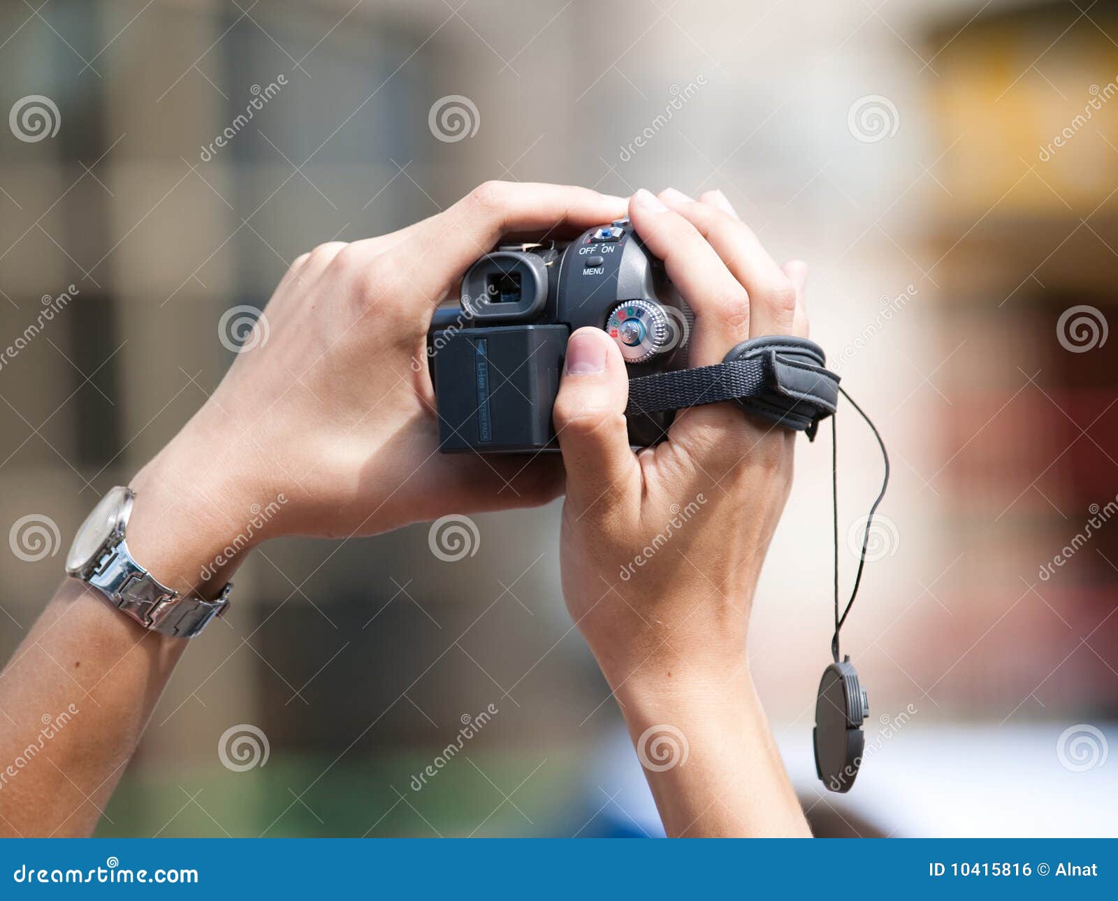 Shooting with a camera stock photo. Image of lens, shooting - 10415816