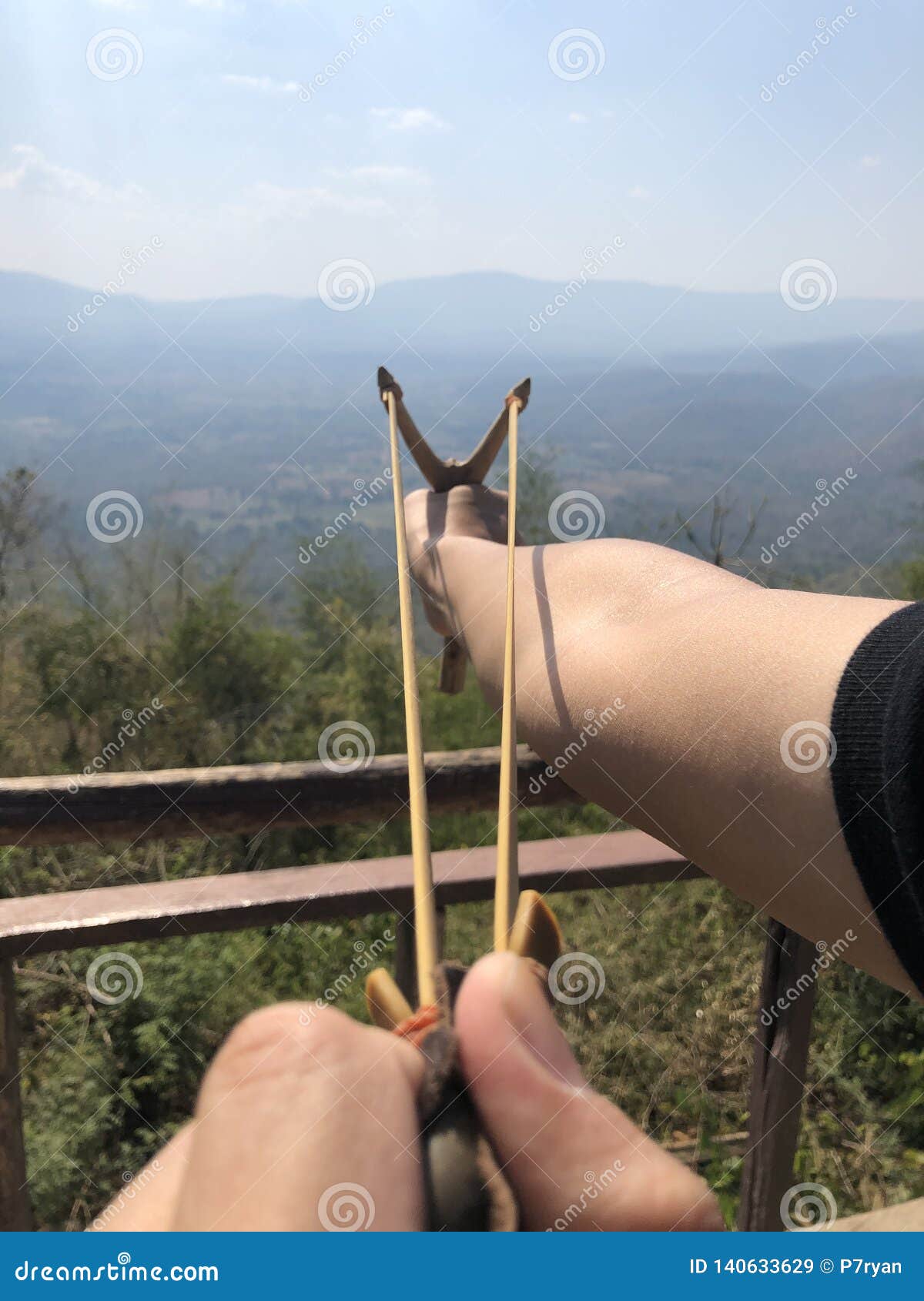 Shooting catapult stock image. Image of mountain, shooting - 140633629