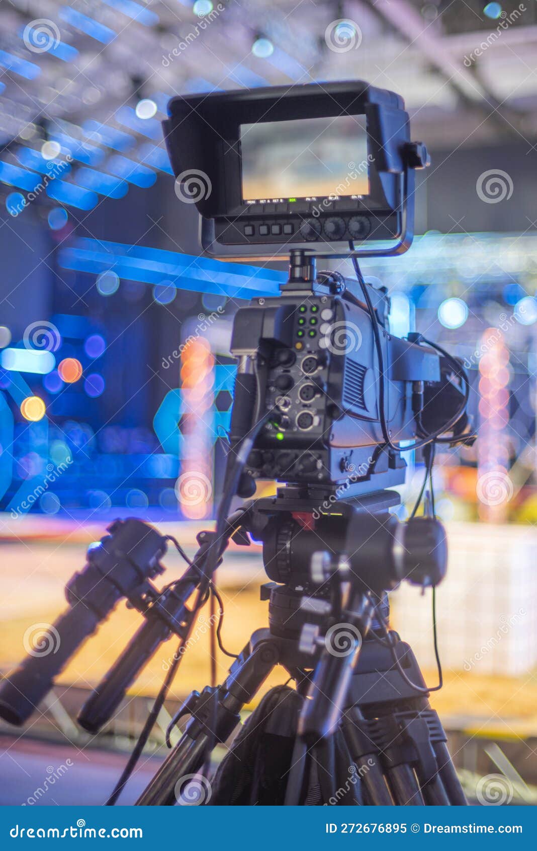 Shooting a Concert on Television Stock Image - Image of operator, lens ...