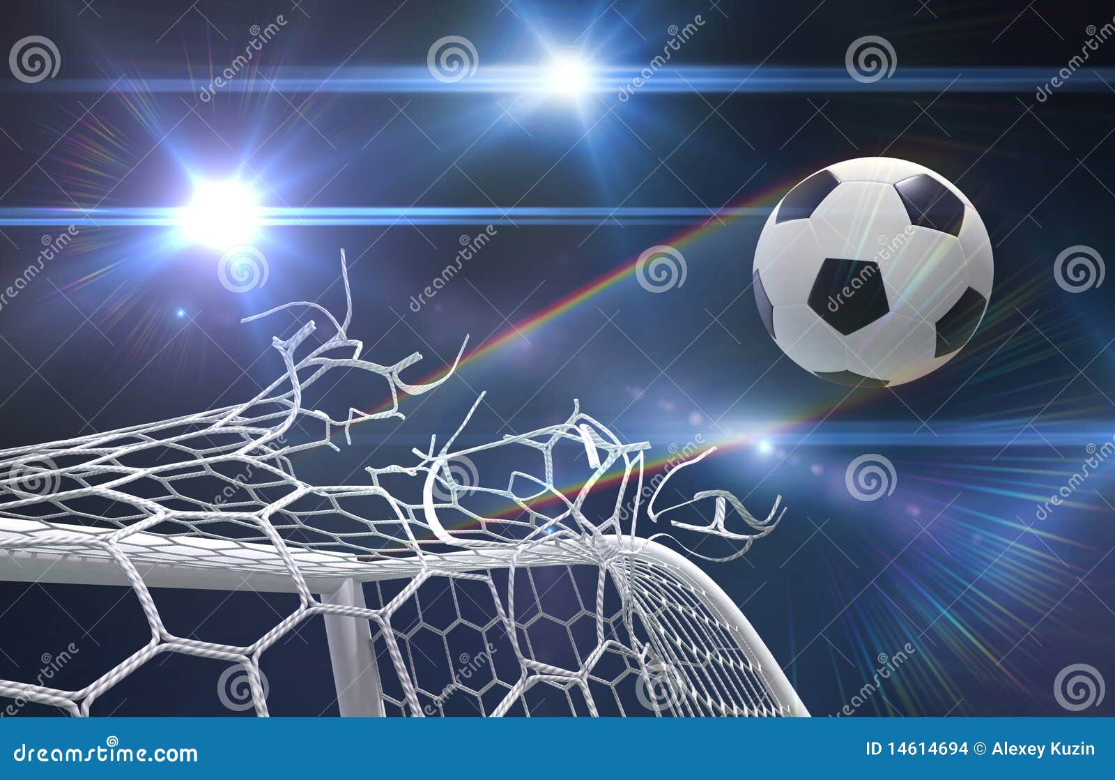 Shooting at goal stock illustration. Illustration of winner - 14614694