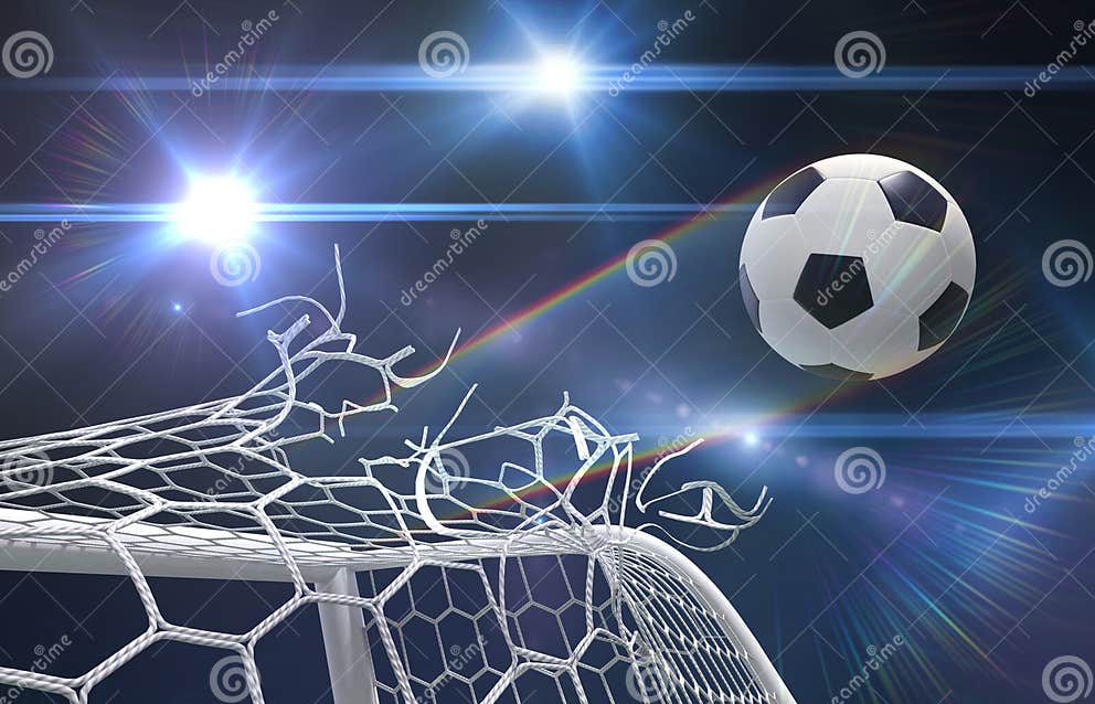 Shooting at goal stock illustration. Illustration of winner - 14614694