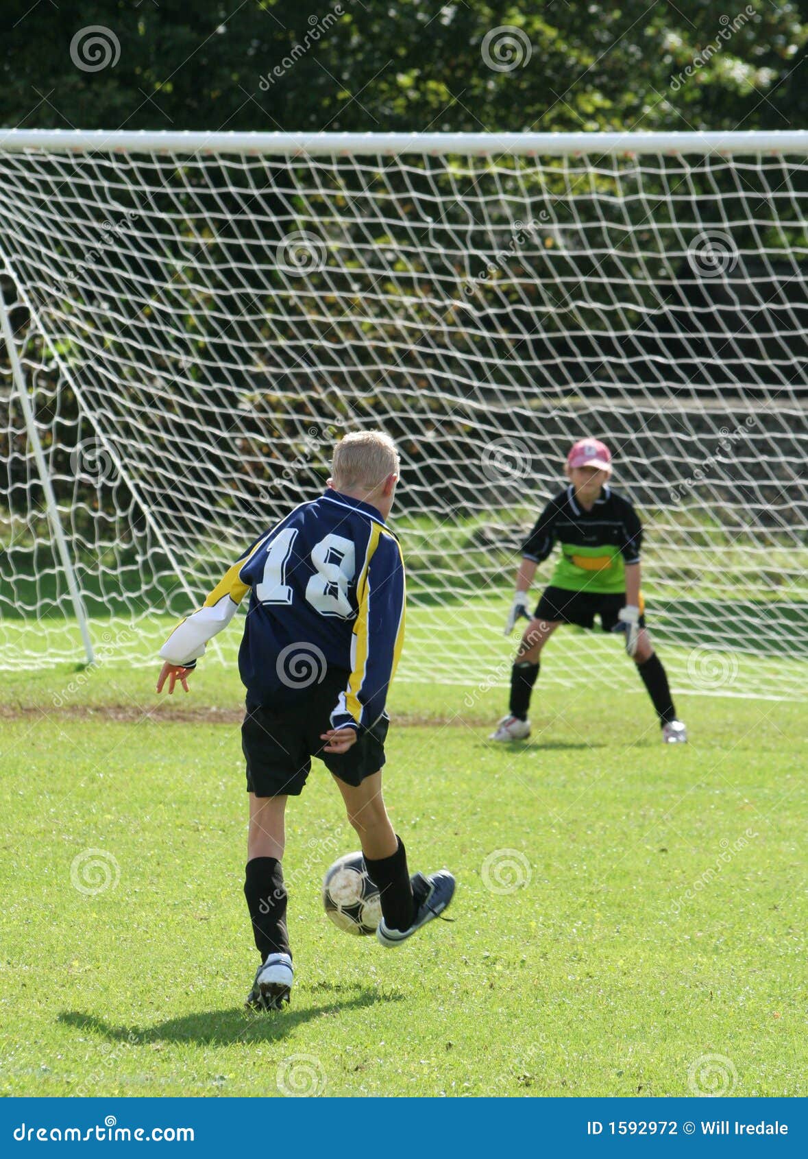 Shooting for Goal stock photo. Image of active, soccer - 1592972