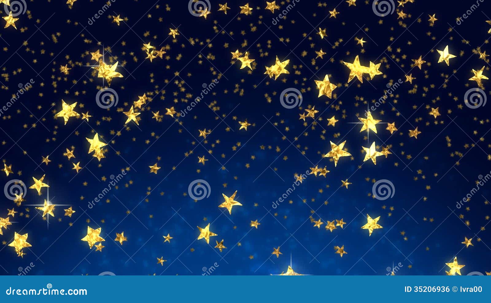 Shooting Golden Stars (seamless Loop) Stock Video - Video of ...