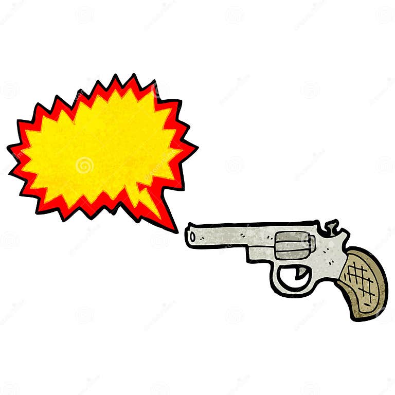 Shooting gun cartoon stock vector. Illustration of shooting - 38039308