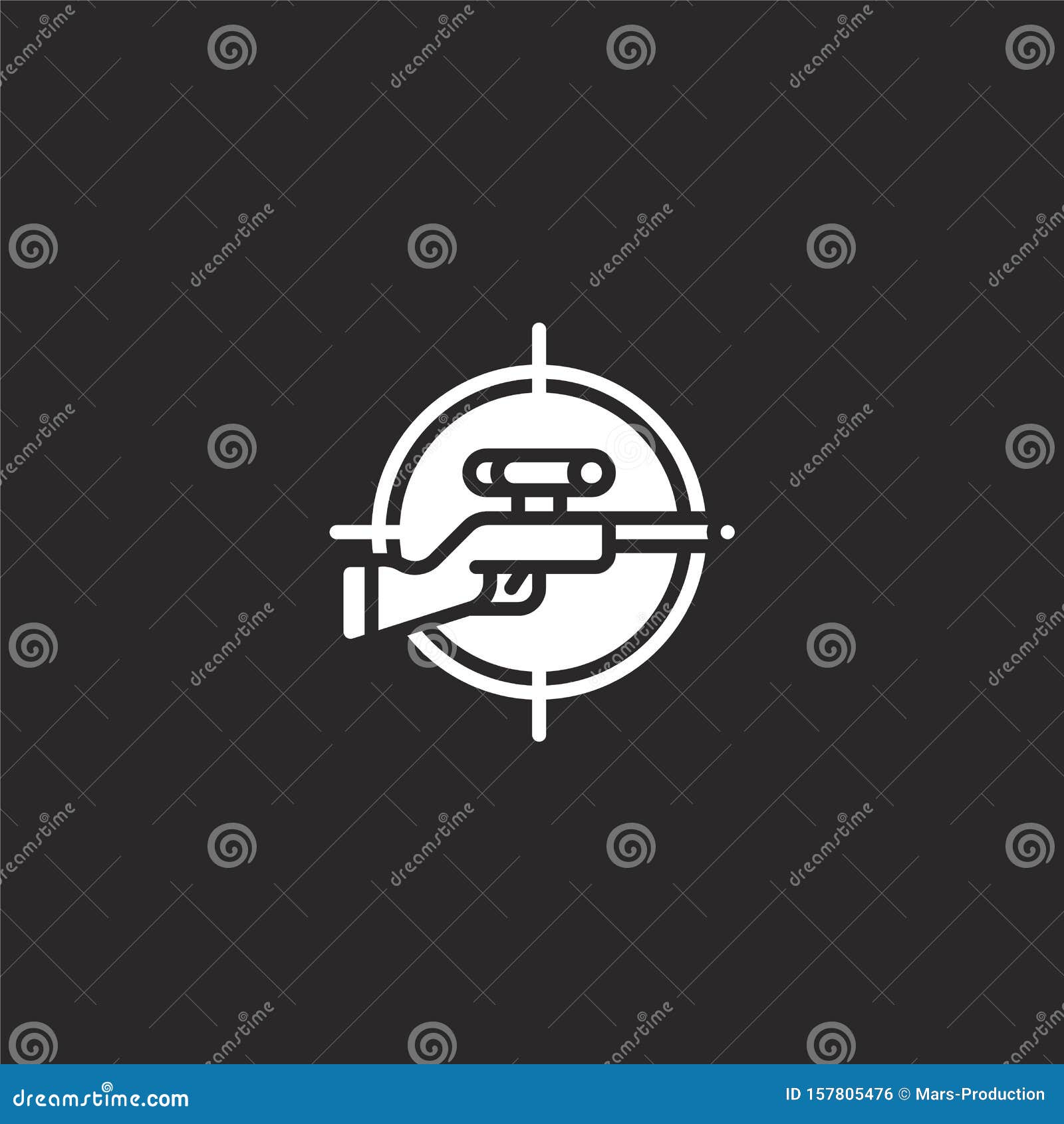 Shooting Icon. Filled Shooting Icon for Website Design and Mobile, App ...