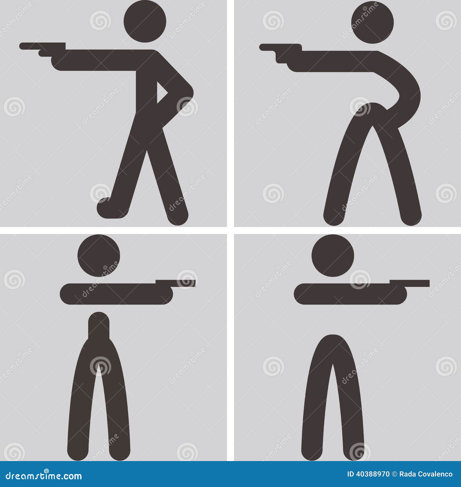 Shooting icons stock vector. Illustration of icons, people - 40388970