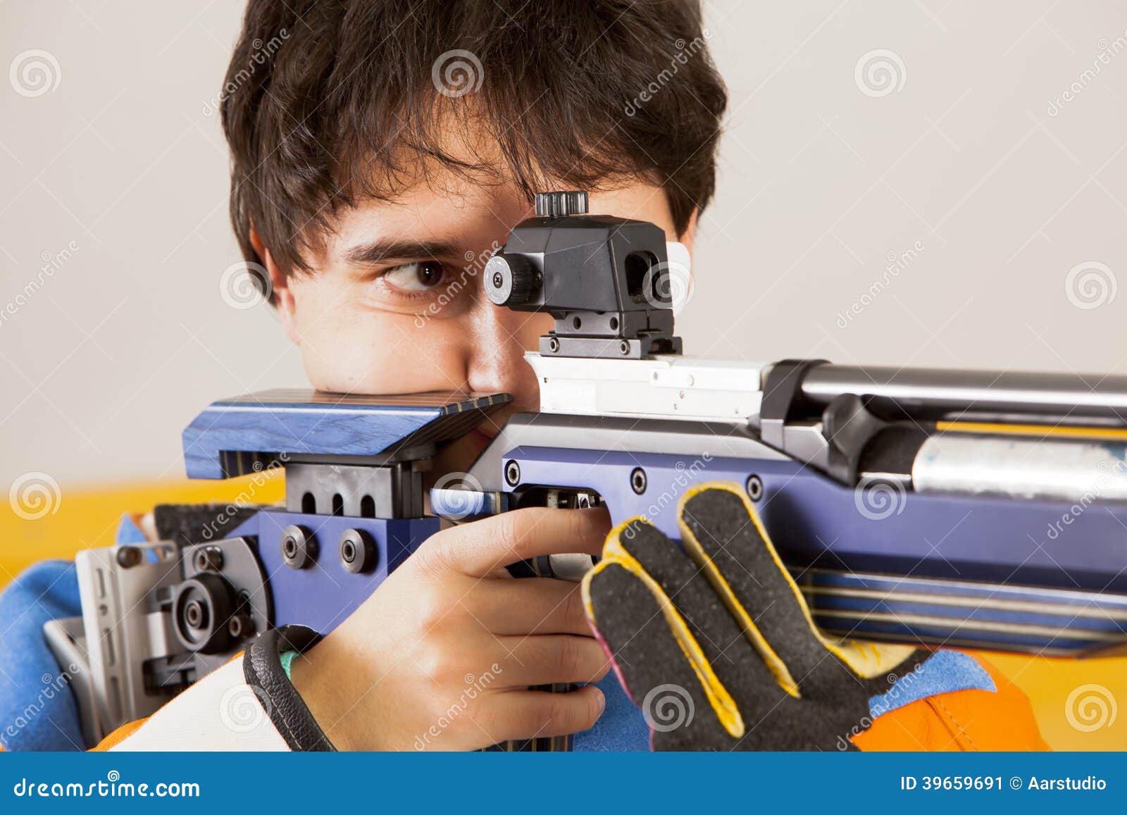 Shooting stock image. Image of hand, equipment, colorful - 39659691