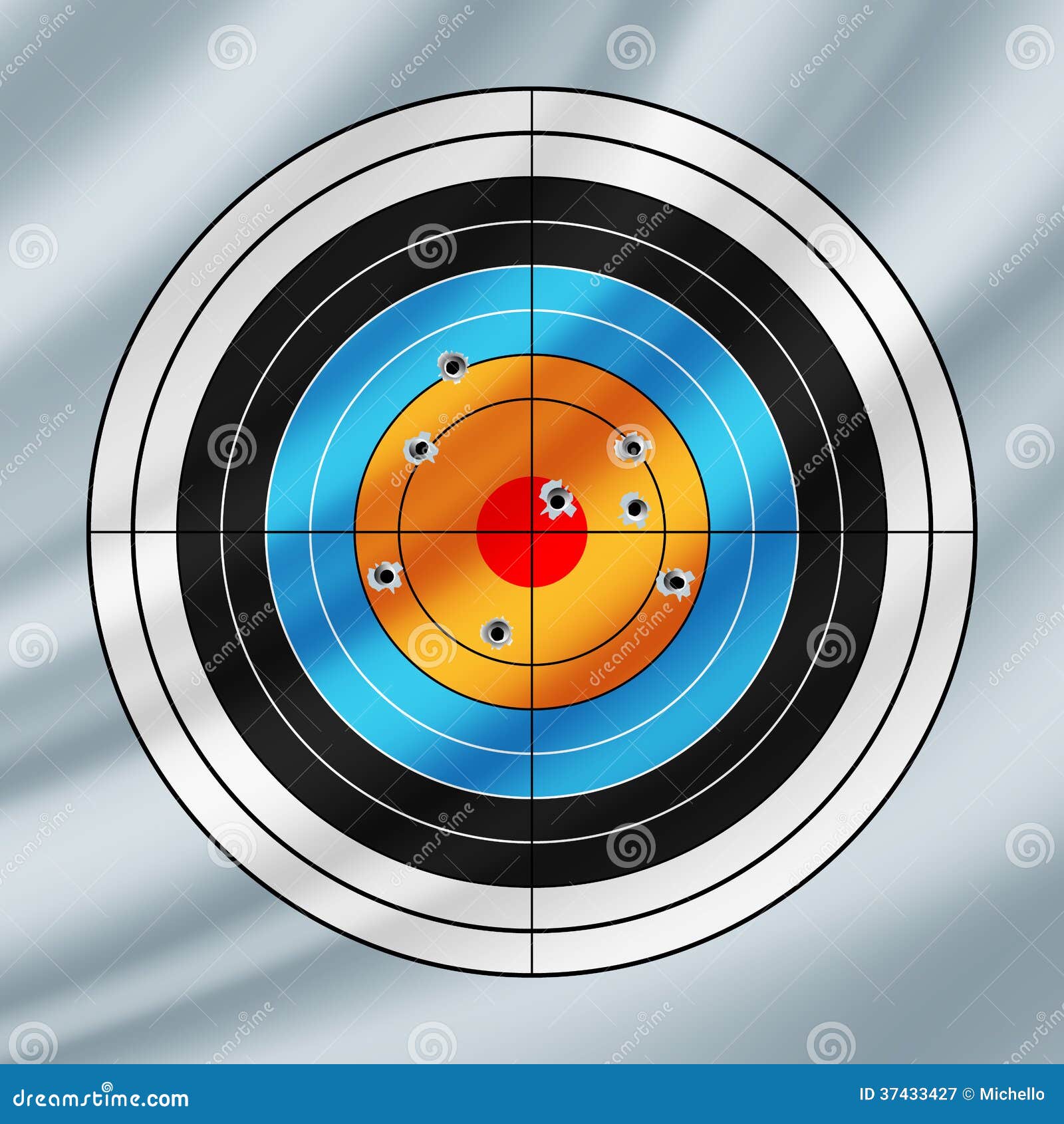 Bullets On The Top Of Red Target, Ammo, Ammunition Royalty-Free Stock ...