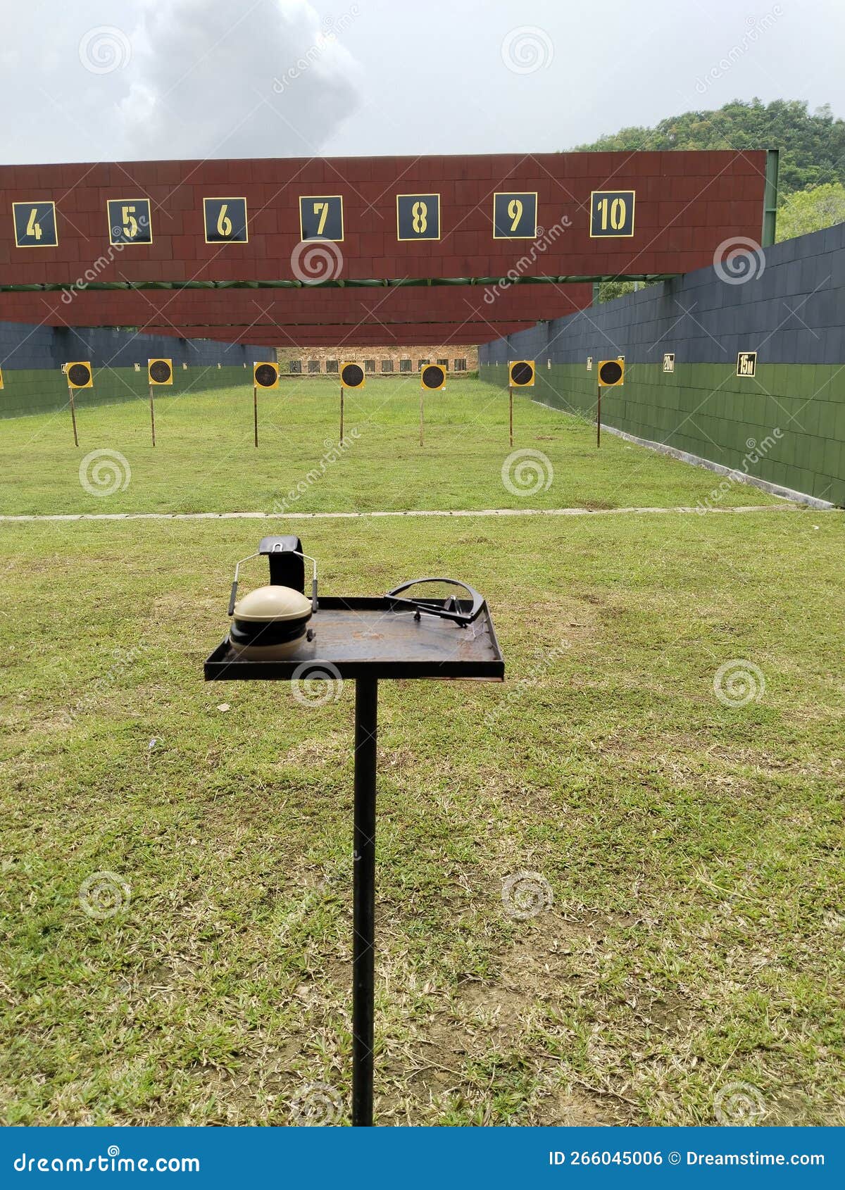 Shooting Parameter Pistol Range Field Stock Photo - Image of parameter ...