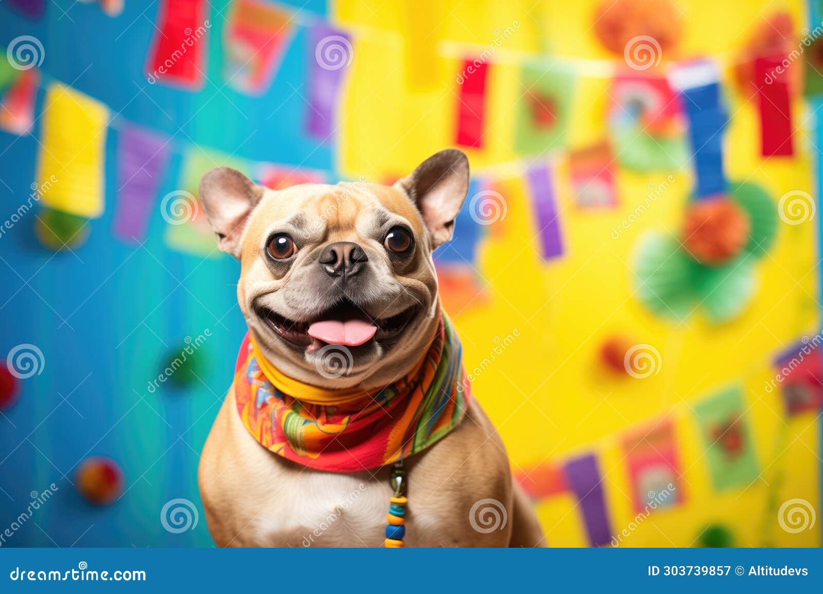 Shooting a Pet Portrait in a Studio with Colorful Backdrops Stock Image ...