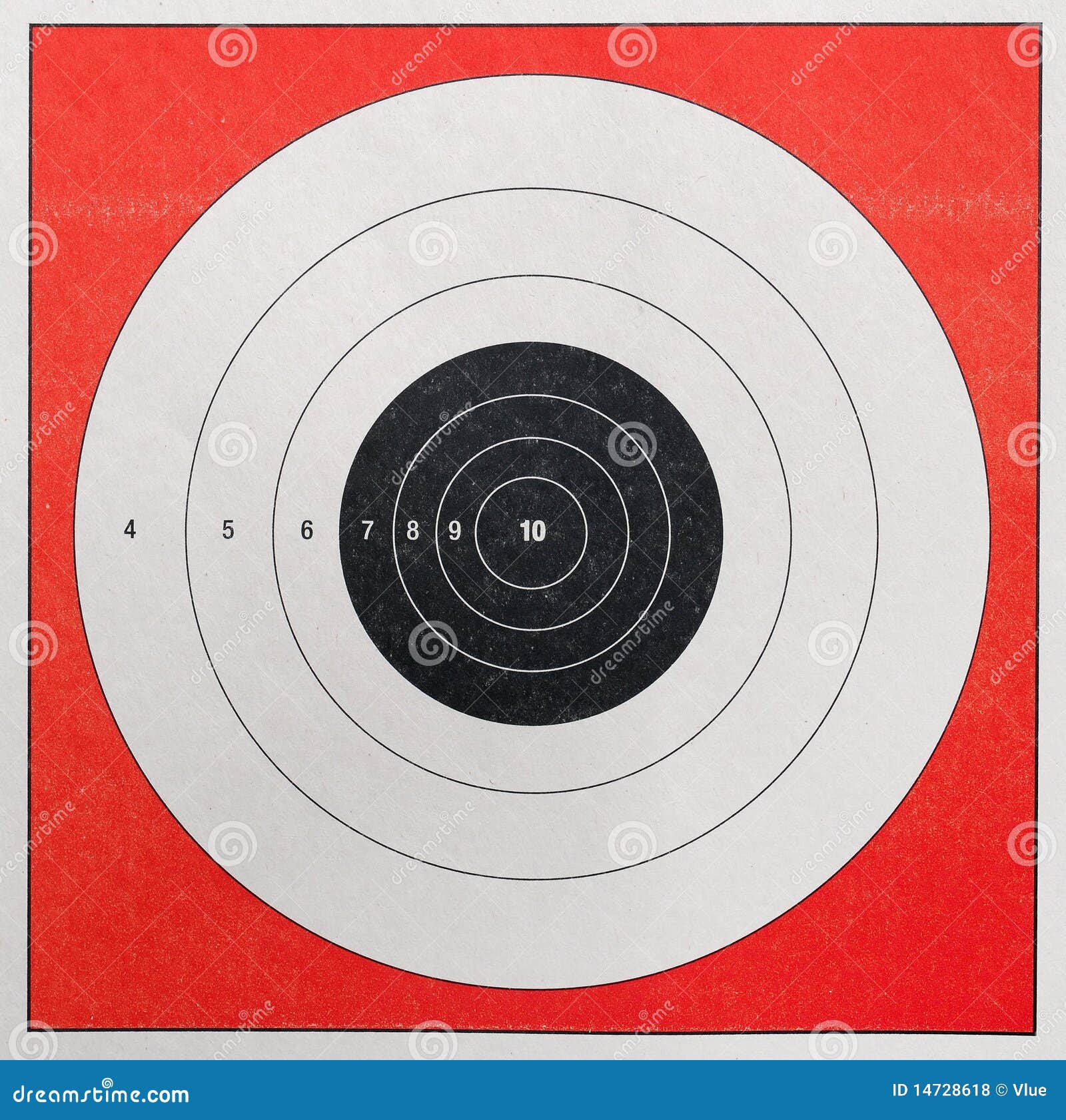 Shooting Practice Target stock photo. Image of middle - 14728618