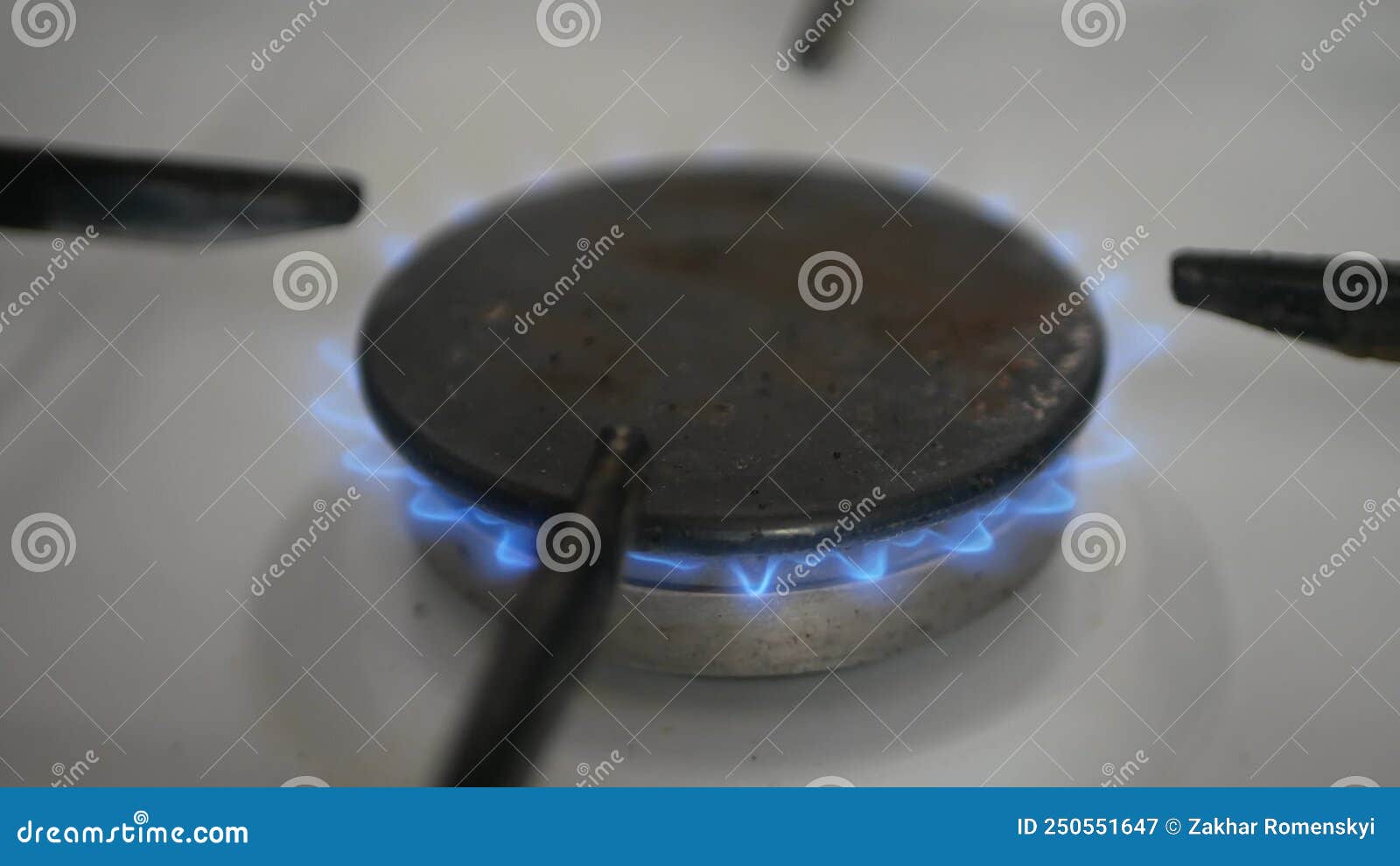 Shooting the Process of Igniting a Gas Burner with a Match. Stock Video ...