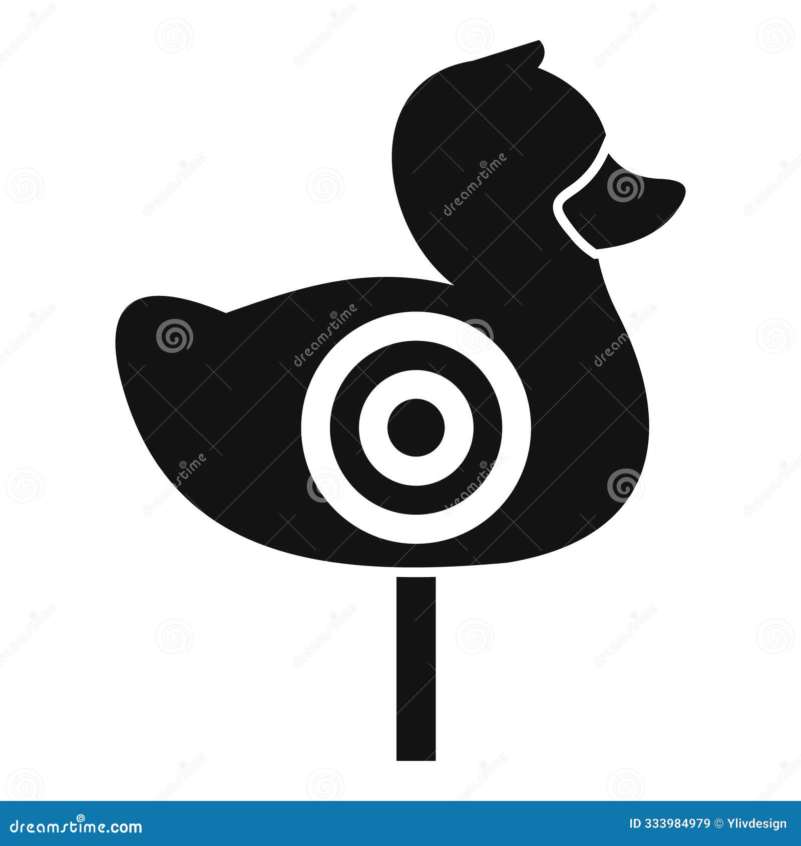 Shooting Range Duck Hunt Target Icon Representing Amusement Park Stock ...
