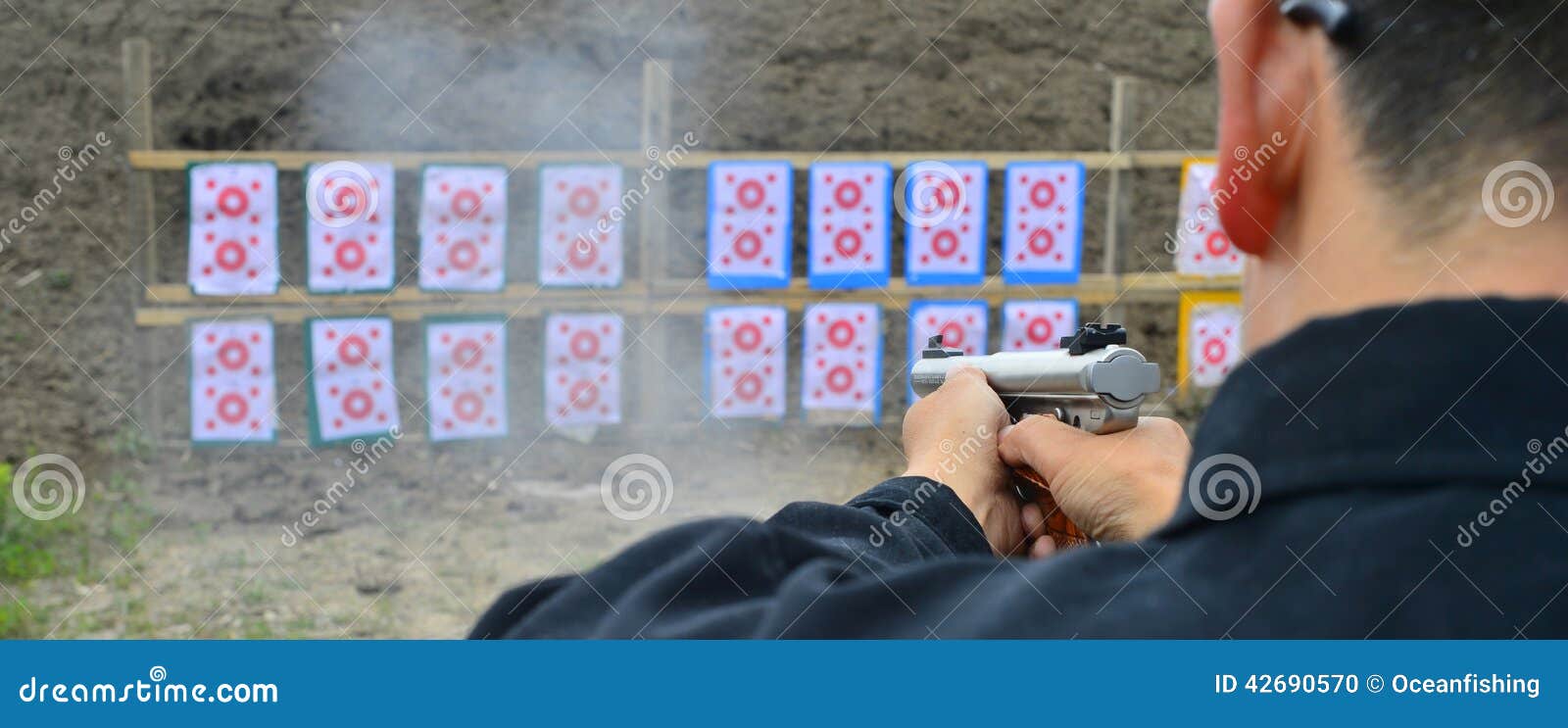 Shooting range. stock photo. Image of focus, scope, look - 42690570