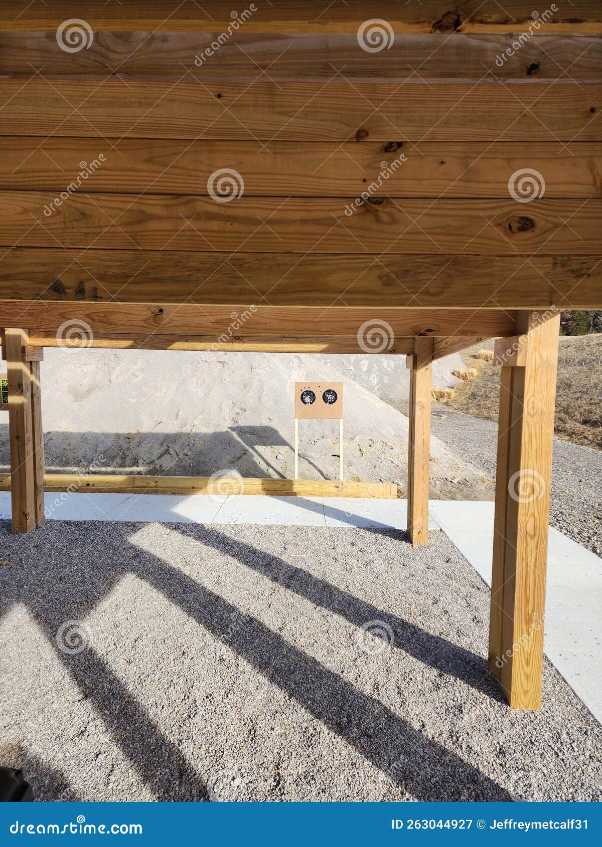 Shooting range target stock image. Image of flooring - 263044927