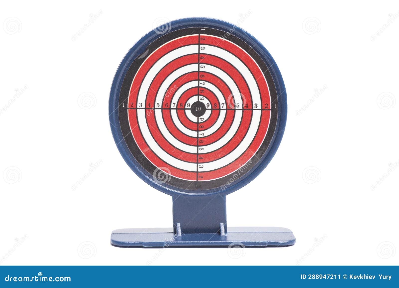 Shooting Range Target Isolated on White Background Stock Image - Image ...