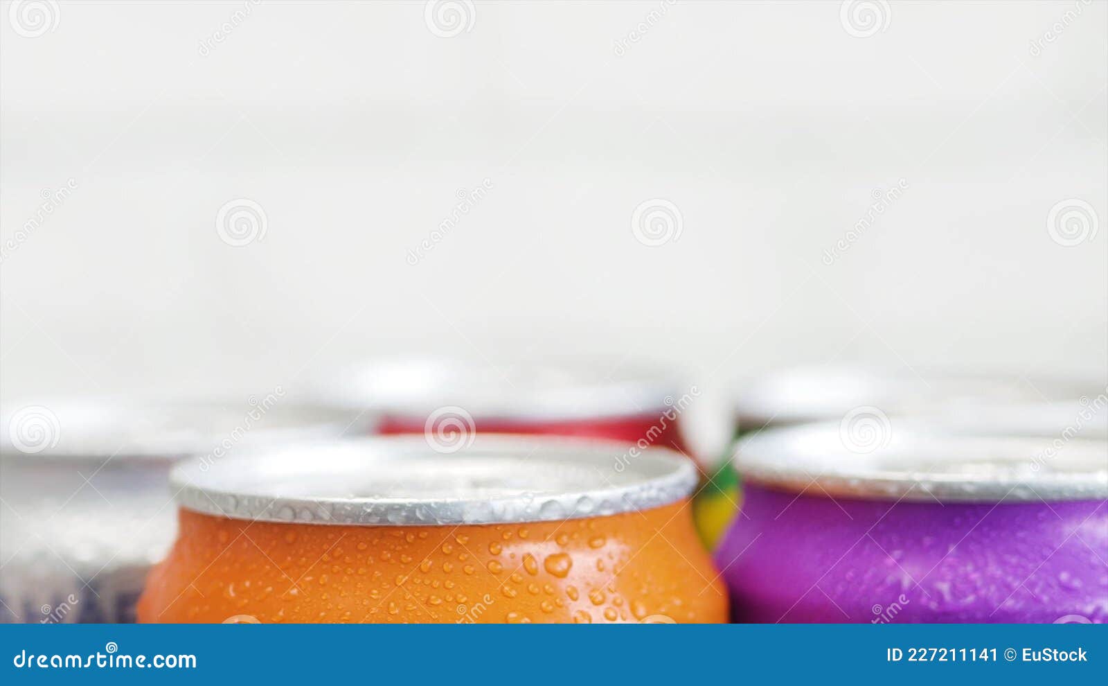 Shooting with Refreshing Pop Can Drinks. Various Cold, Sweet, and ...