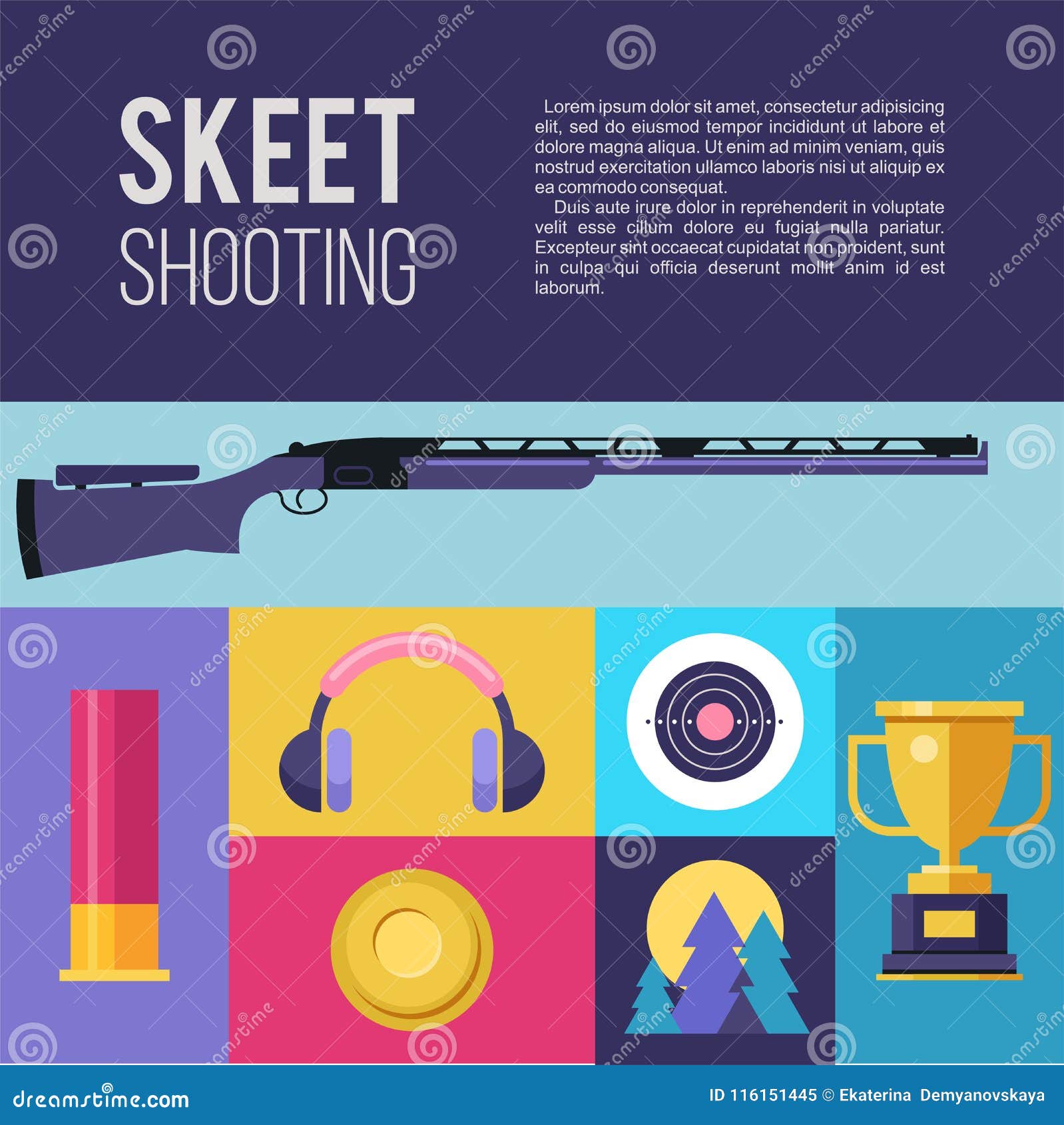 Shooting Skeet. Vector Set Of Logos. | CartoonDealer.com #116151591