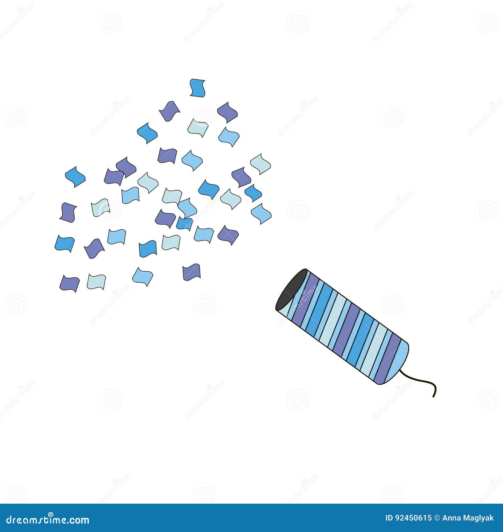 Shooting Slapstick On A White Background. Isolate. Vector Illustration ...