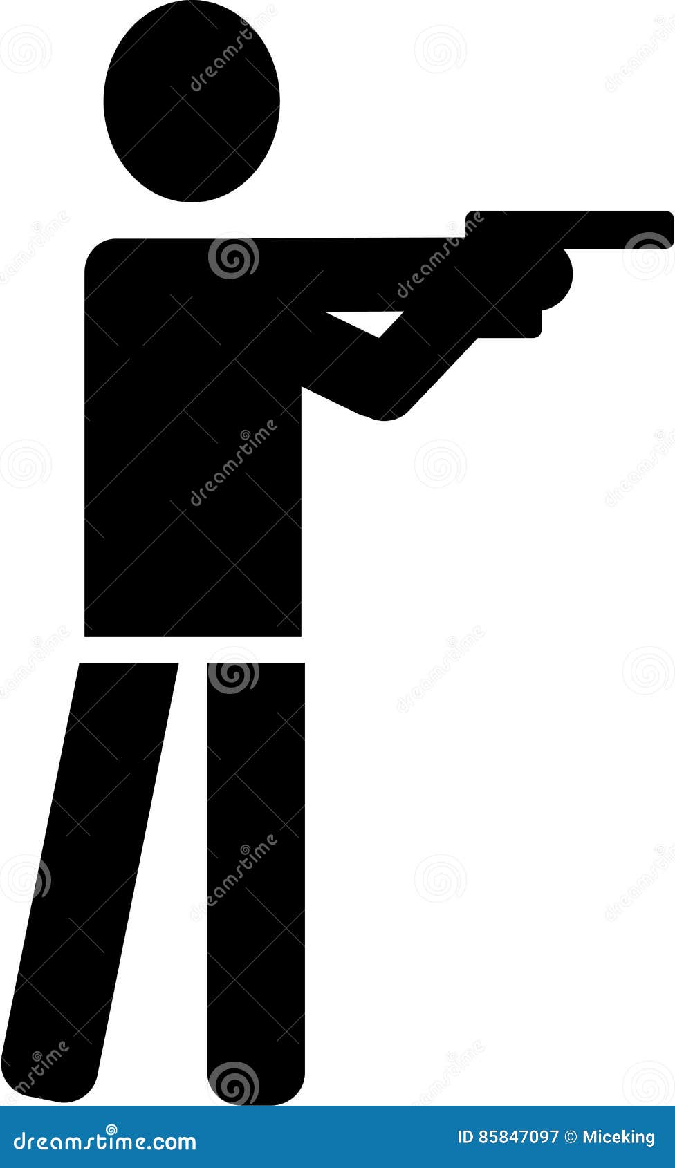 Shooting Sport Icon stock vector. Illustration of sport - 85847097