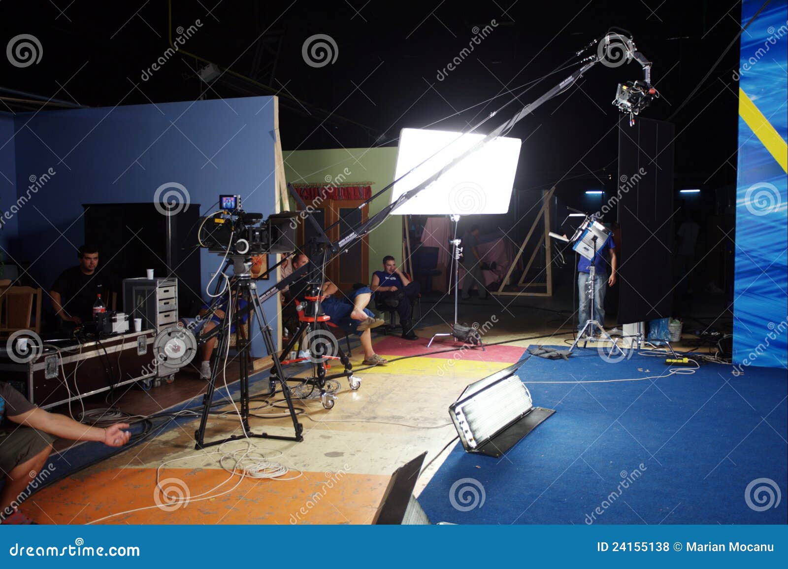 Shooting stage editorial stock photo. Image of editing - 24155138