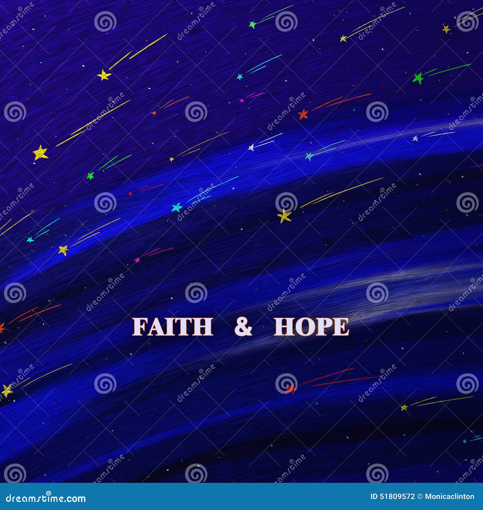 Shooting Star Abstract of Hope Stock Illustration - Illustration of ...