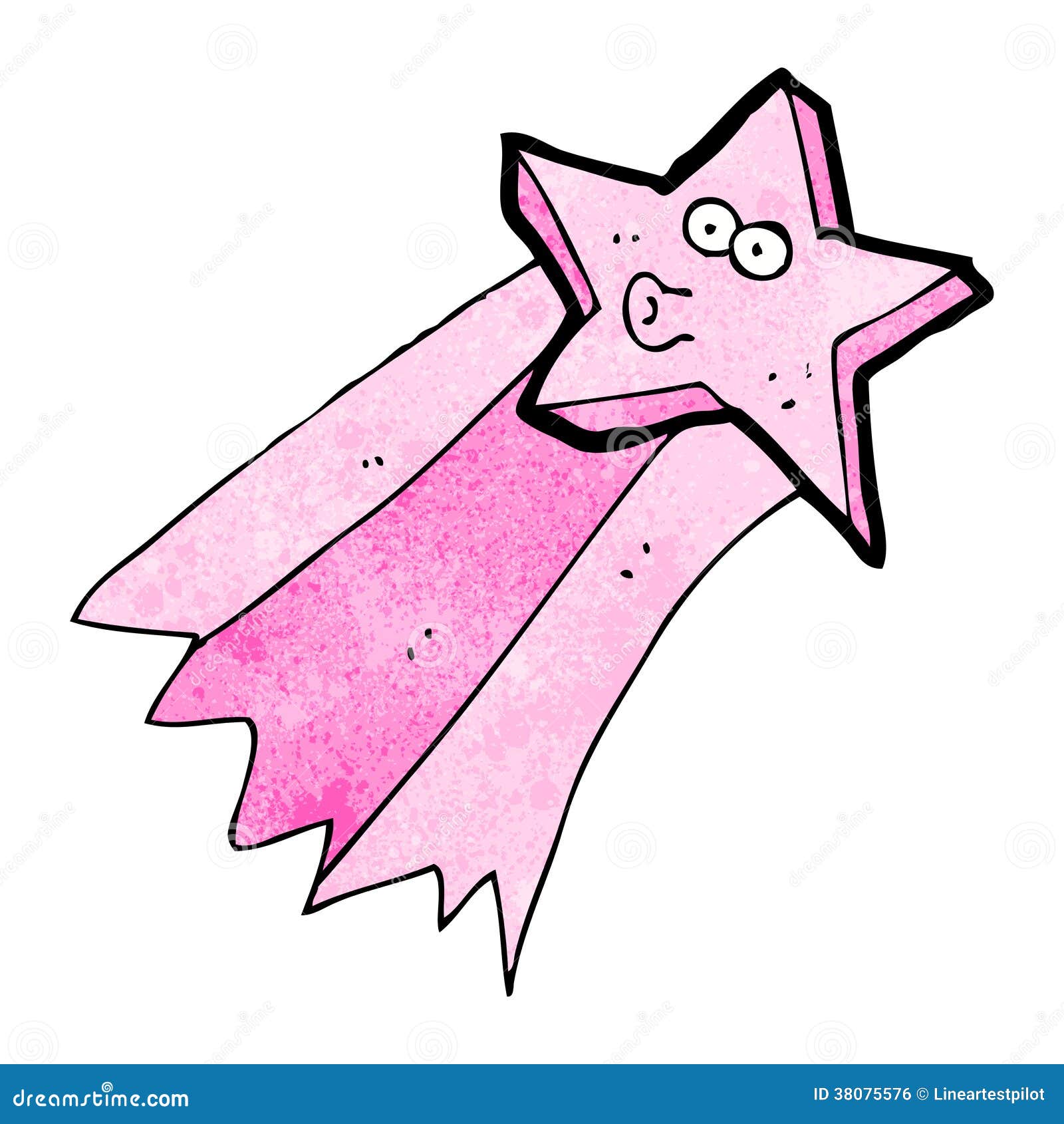 Shooting star cartoon stock illustration. Illustration of character ...