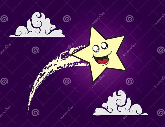 Shooting Star Character stock vector. Illustration of fantasy - 27658999