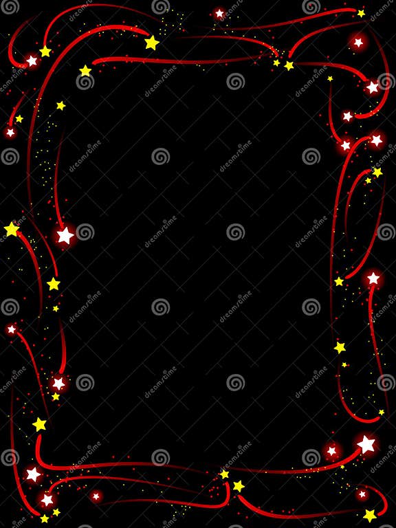 Shooting star frame stock vector. Illustration of star - 16404423