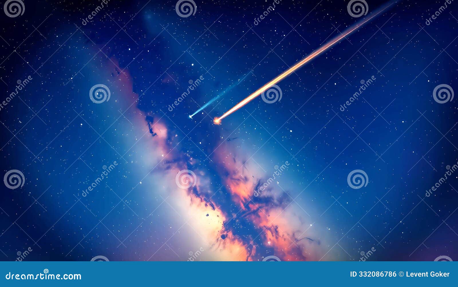 Shooting Star Themed Wallpaper. Royalty-Free Stock Image ...