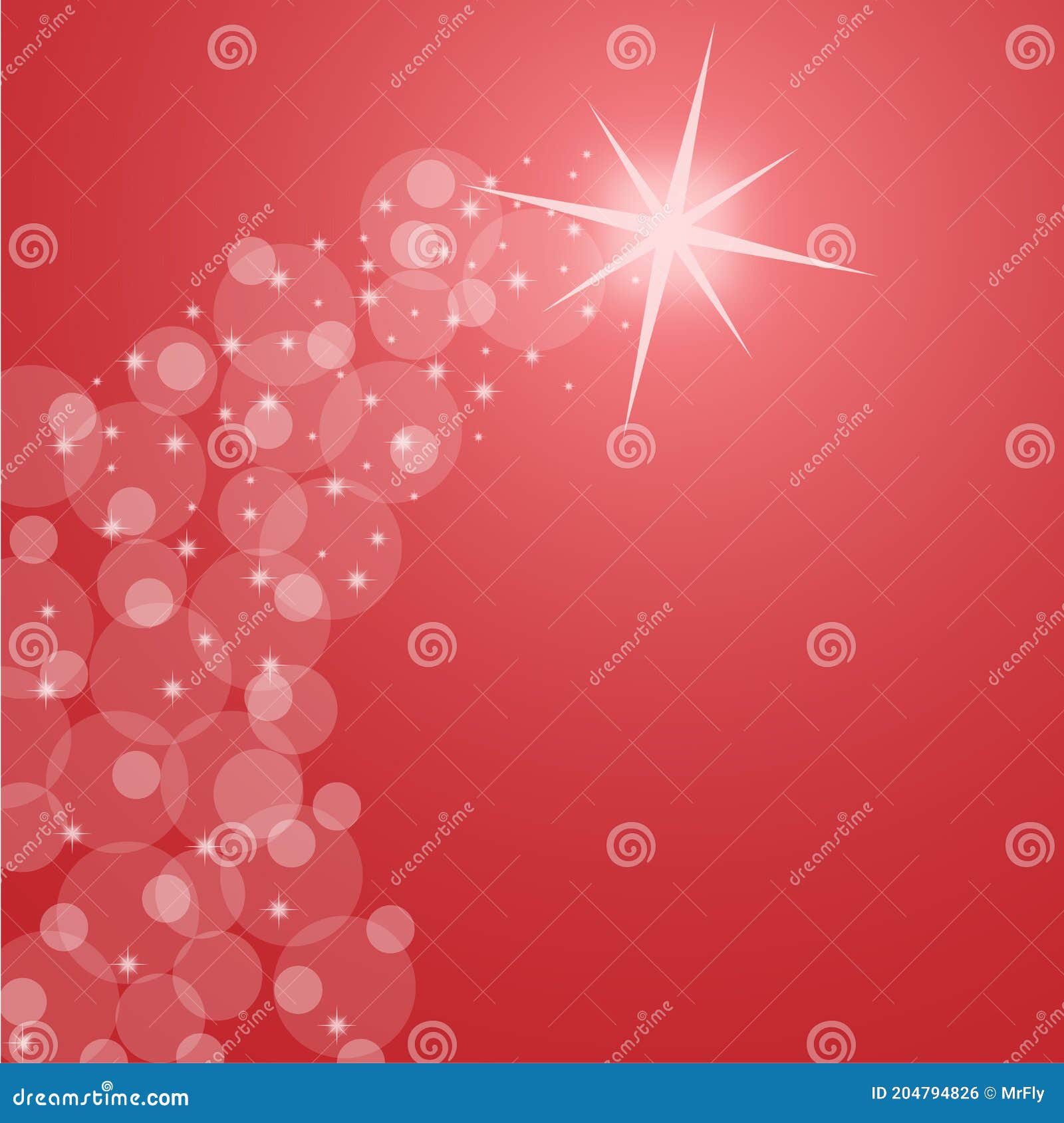 Red Bright Shooting Star, Vector Illustration Stock Vector ...