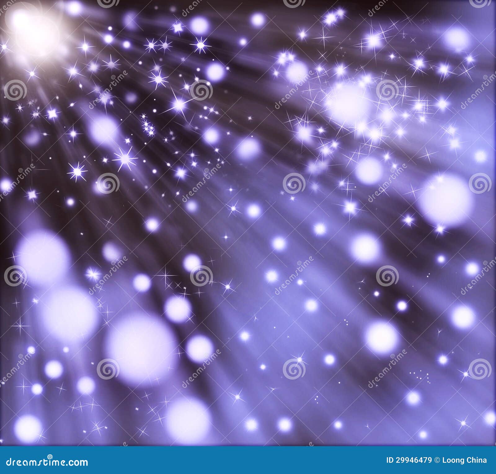 Meteoric Shower, Shooting Stars on the Dark Background Stock ...