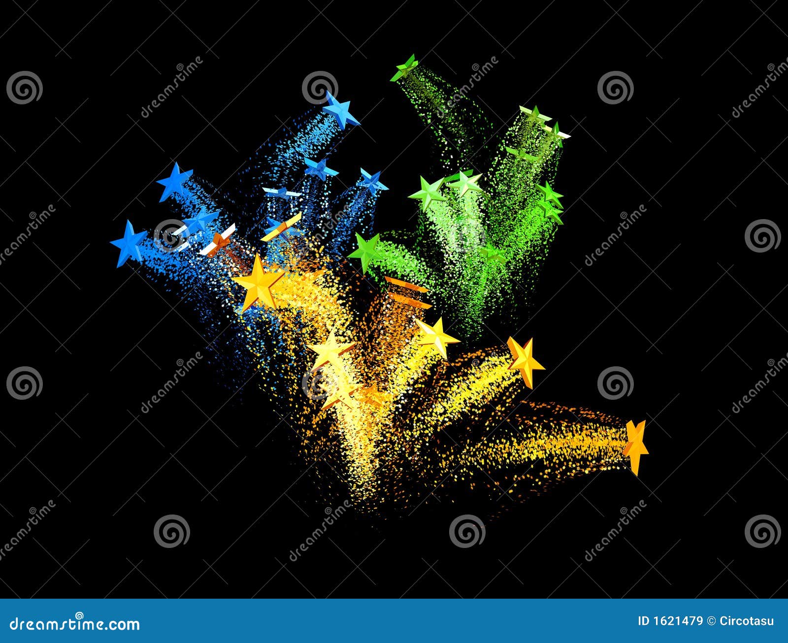 Shooting stars,fireworks stock illustration. Illustration of event ...
