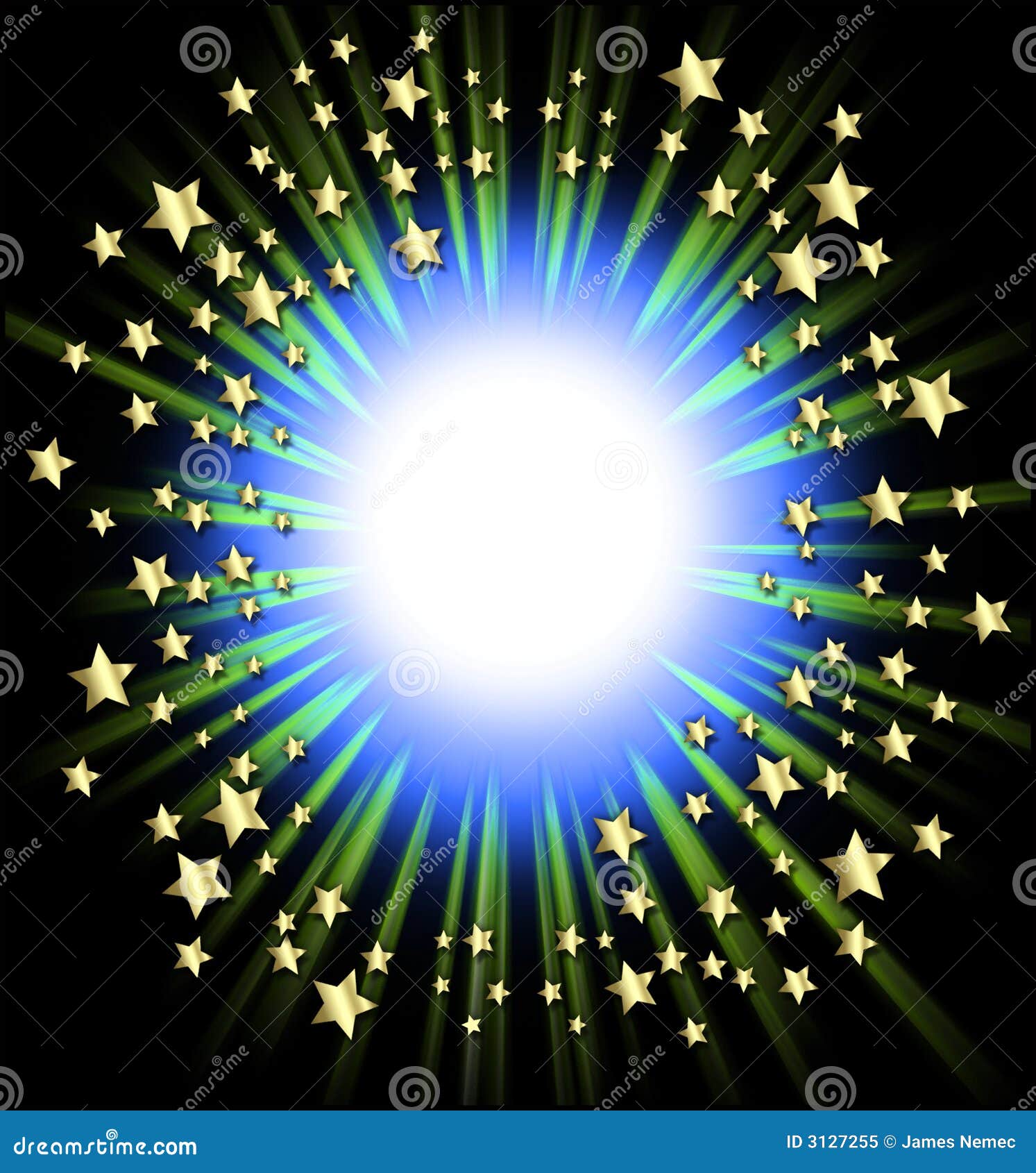 Shooting stars frame stock illustration. Illustration of luxurious ...