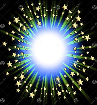 Shooting stars frame stock illustration. Illustration of luxurious ...