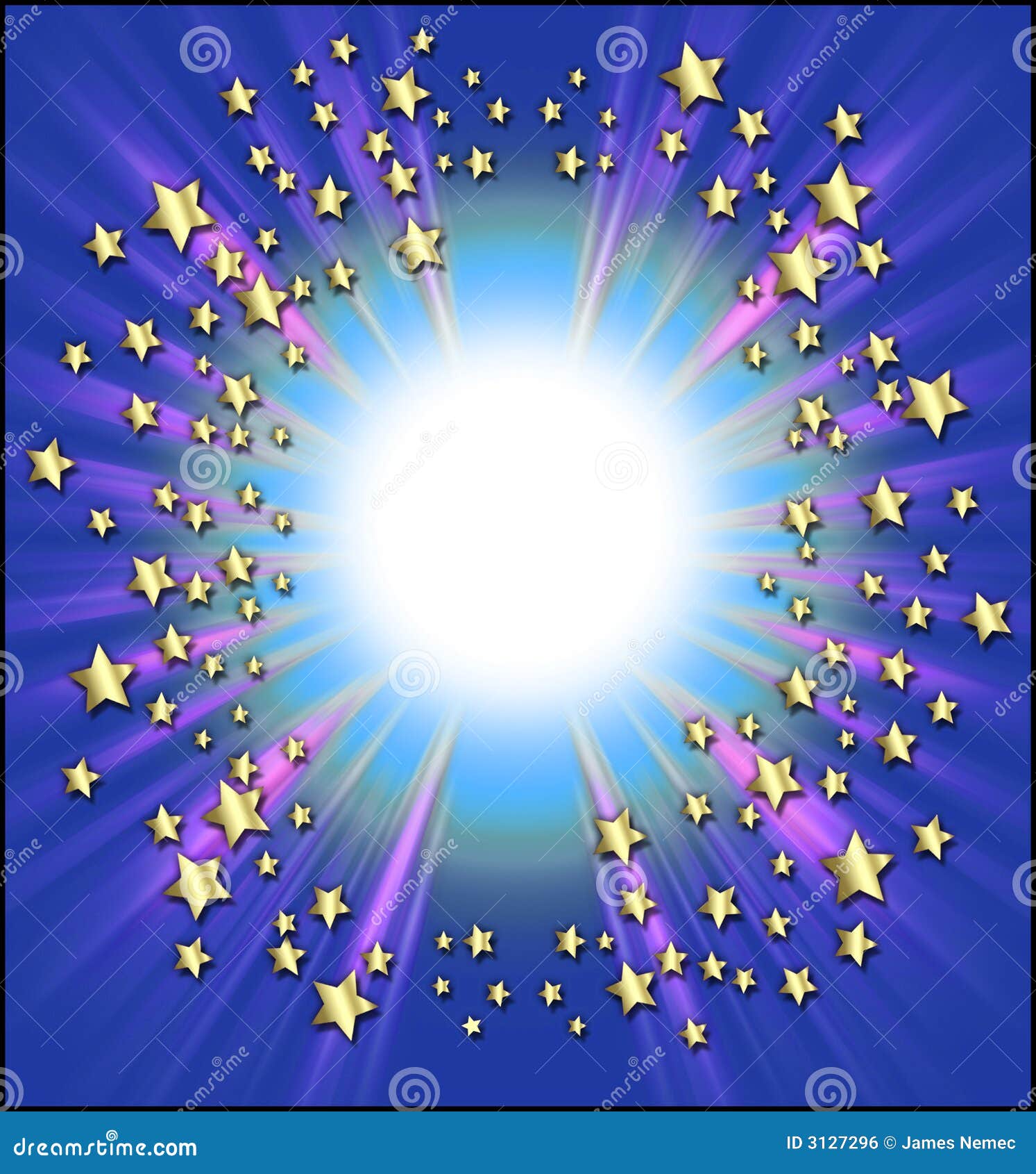 Shooting stars frame stock illustration. Illustration of kids - 3127296