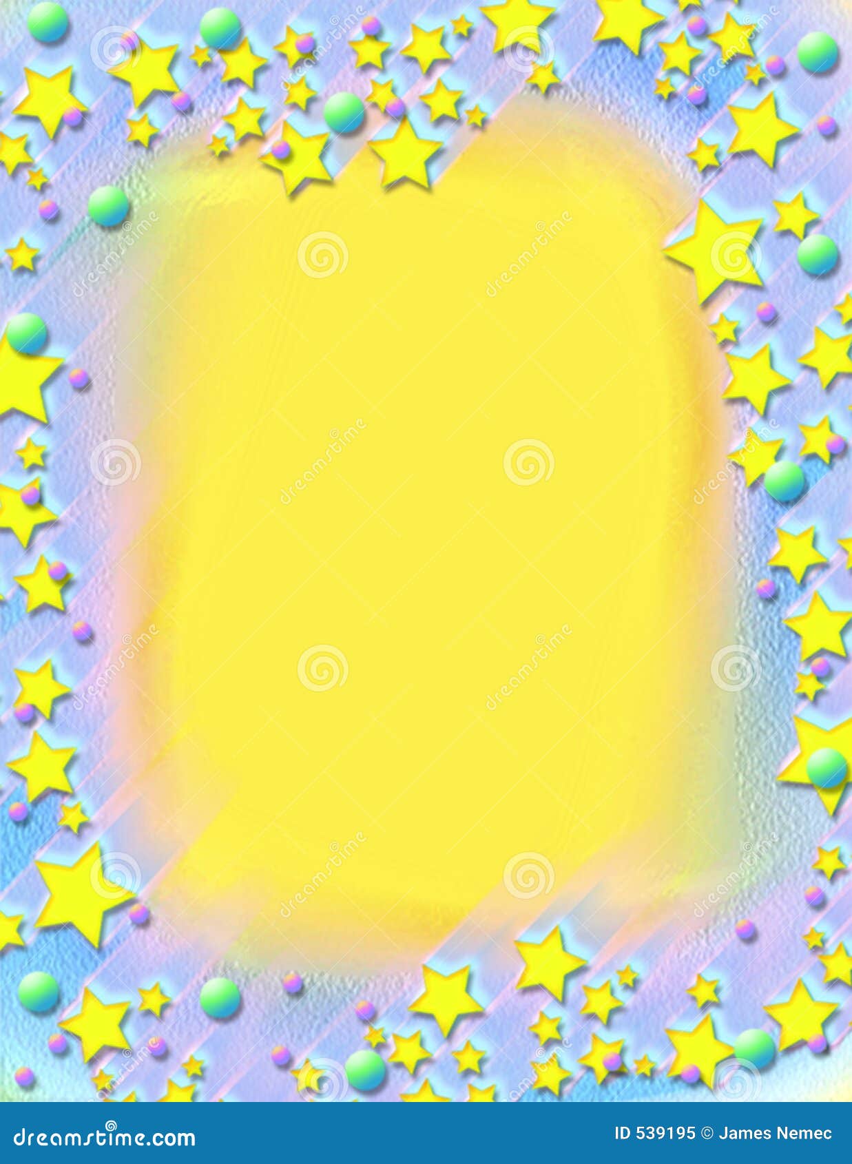 Shooting Stars Painted Frame Stock Illustration - Illustration of ...