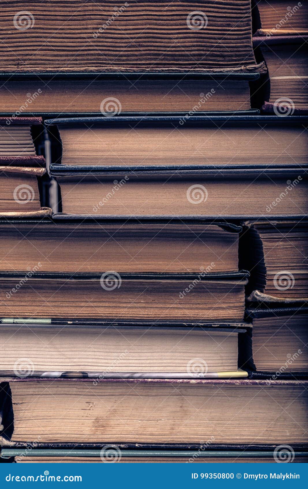A Stack of Old Tattered Books Stock Photo - Image of pile, collection ...