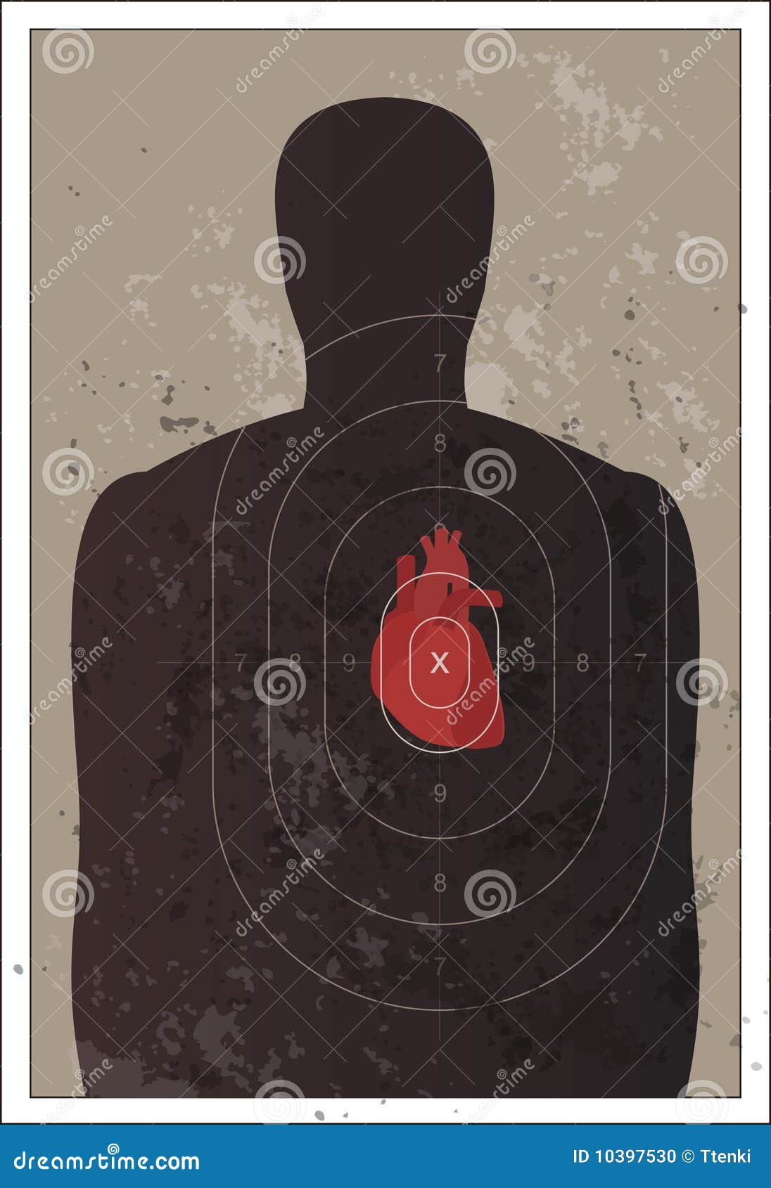 Shooting target stock illustration. Illustration of assailant - 10397530