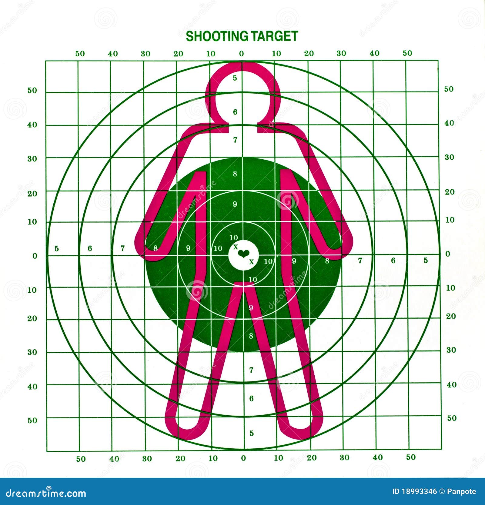 Shooting target stock photo. Image of white, paper, target - 18993346