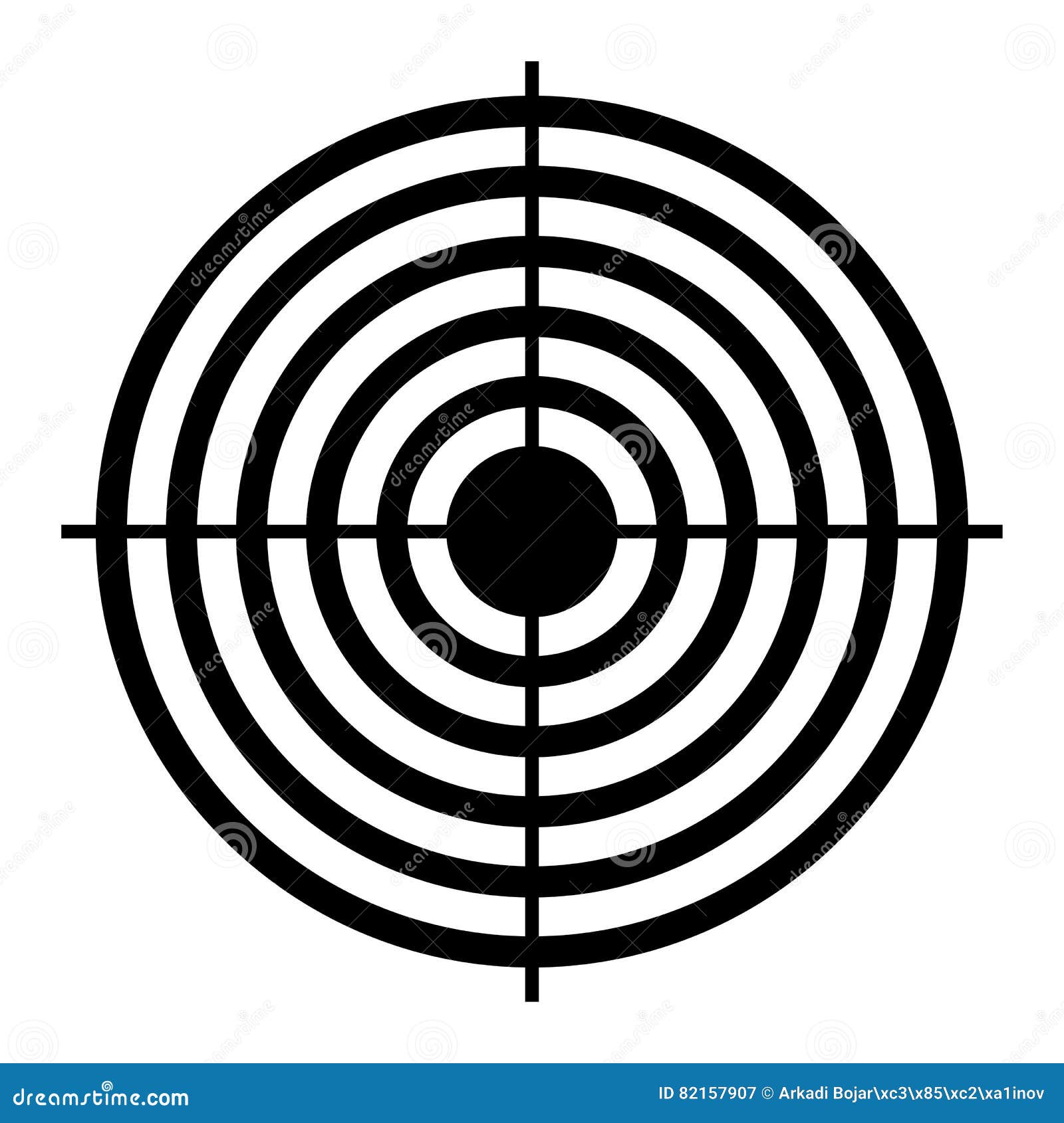 Shooting target aim stock vector. Illustration of goals - 82157907