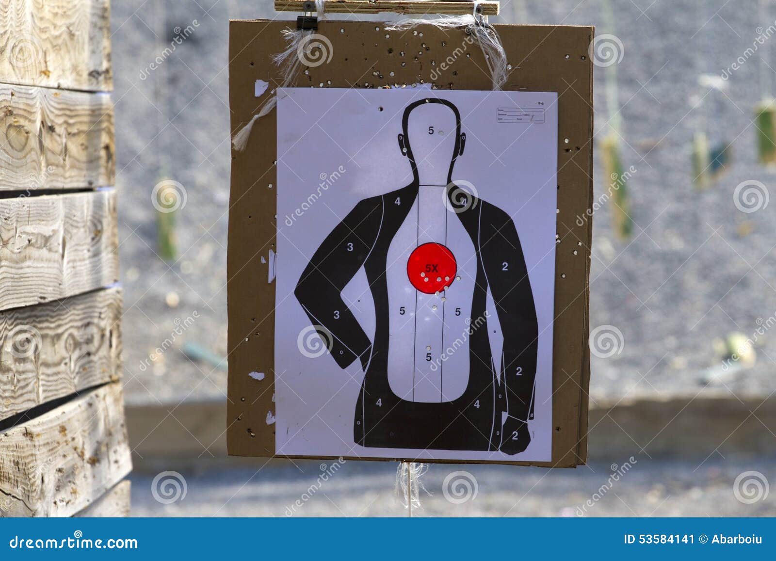 Shooting target stock image. Image of enemy, hole, practice - 53584141