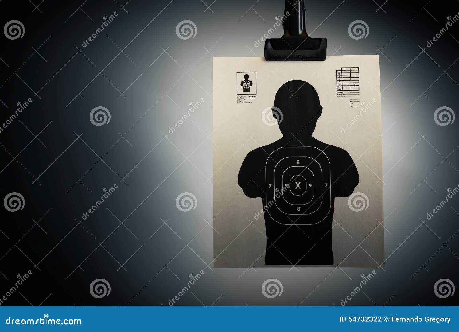 Shooting Target On A Grey Background Royalty-Free Stock Image ...