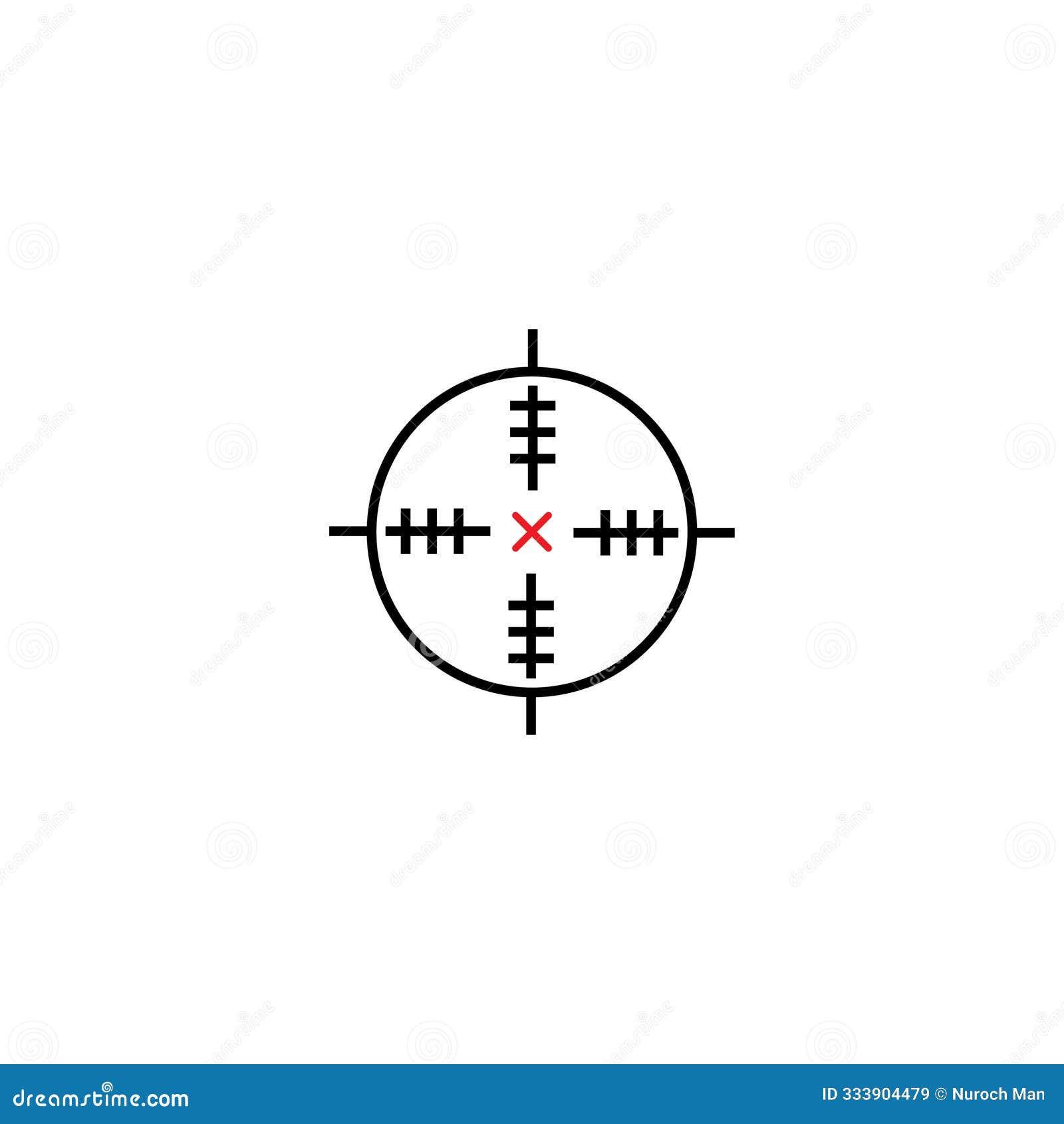 Shooting Target Logo Vector Icon in Simple Design Stock Vector ...