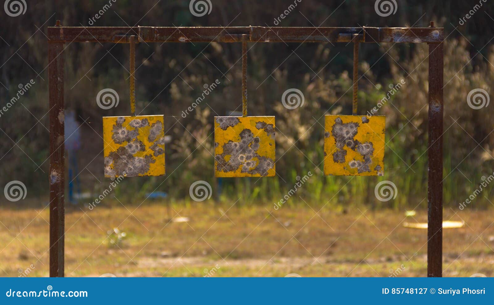 Shooting Target Practice Sheet Stock Image - Image of traces, ground ...