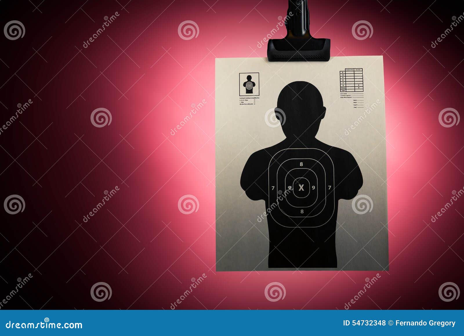 Shooting Target on a Red Background Stock Photo - Image of practicing ...